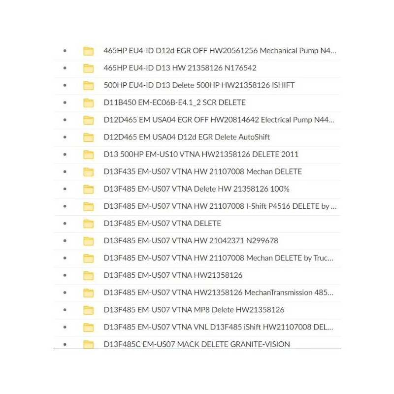 Volvo delete files New Package