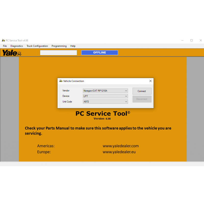 Yale PC Service Tool v4.98